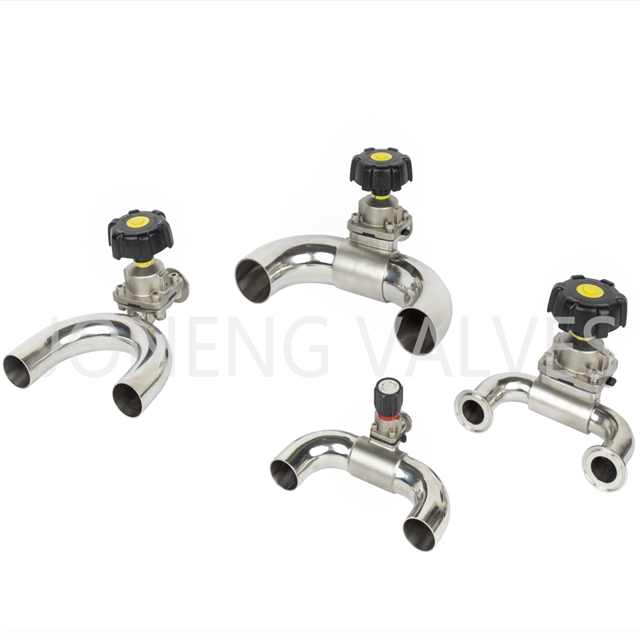 Stainless Steel SS316L Aseptic Tri-clamp Three-way Diaphragm Valve ...